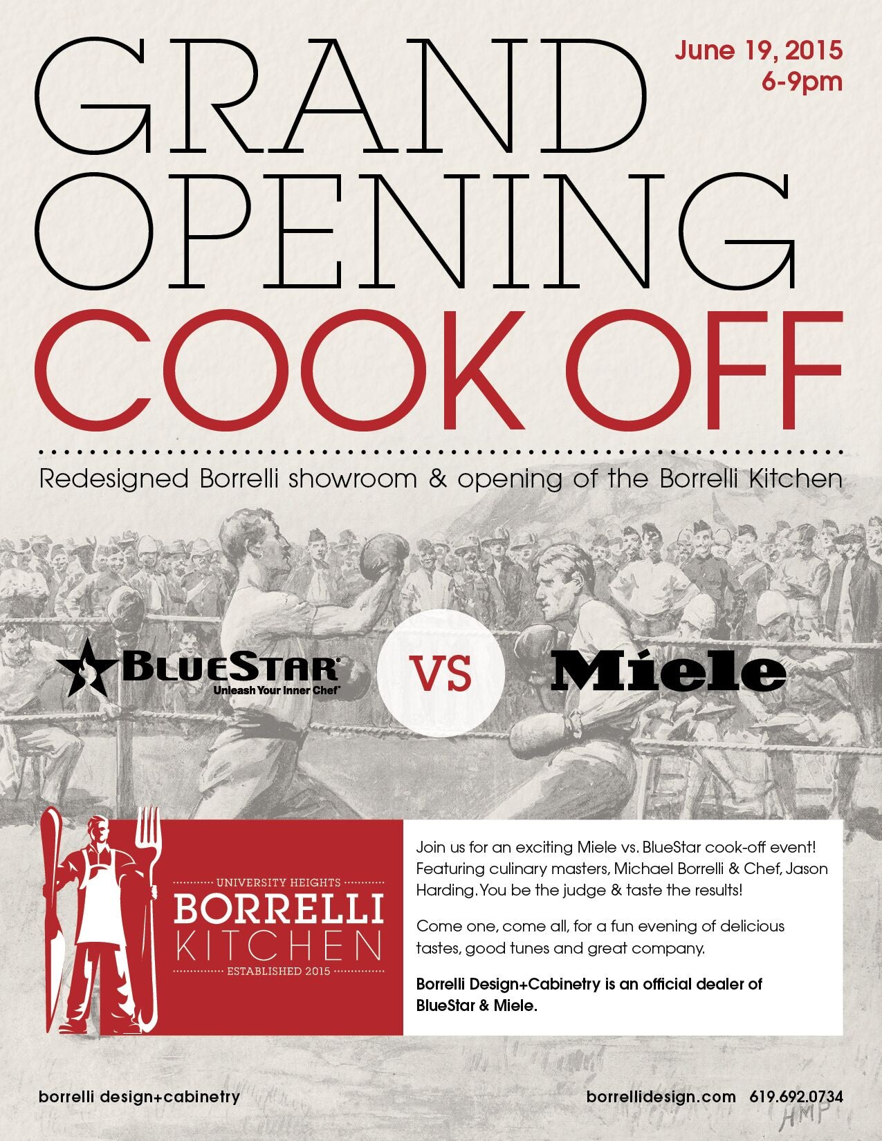 grand opening cook off event !! 06.19.2015 – Borrelli Design